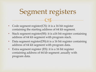 Programmers model of 8086 | PPTX