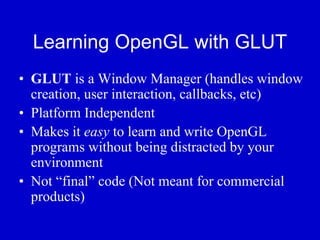 OpenGL Introduction. | PDF