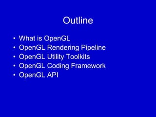 OpenGL Introduction. | PDF