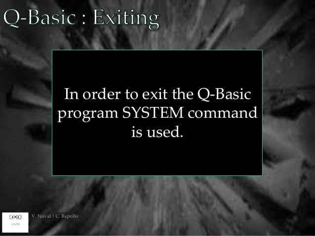 Programming Qbasic 