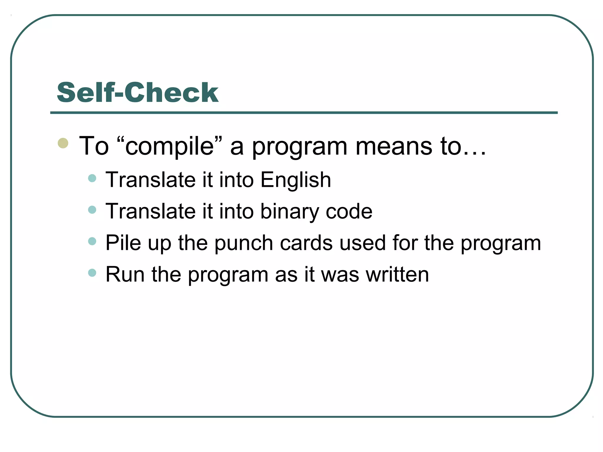 Programming | PPT