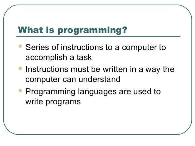 Programming