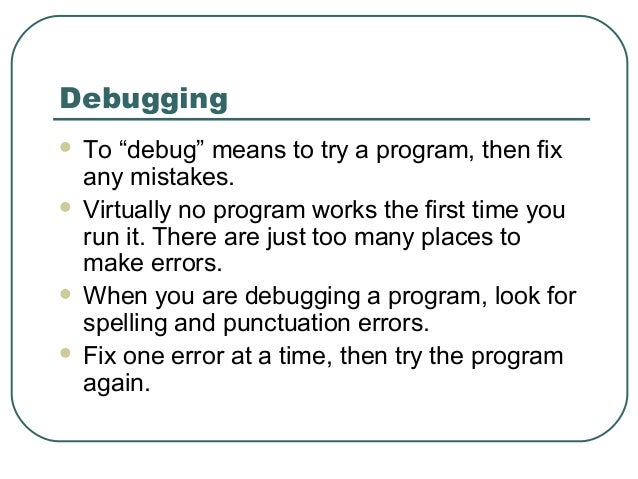 Programming