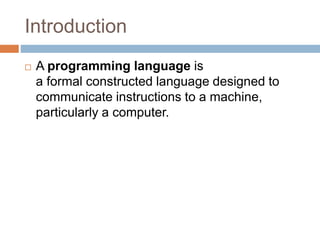 Programming | PPT