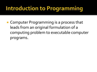 Programming | PPTX
