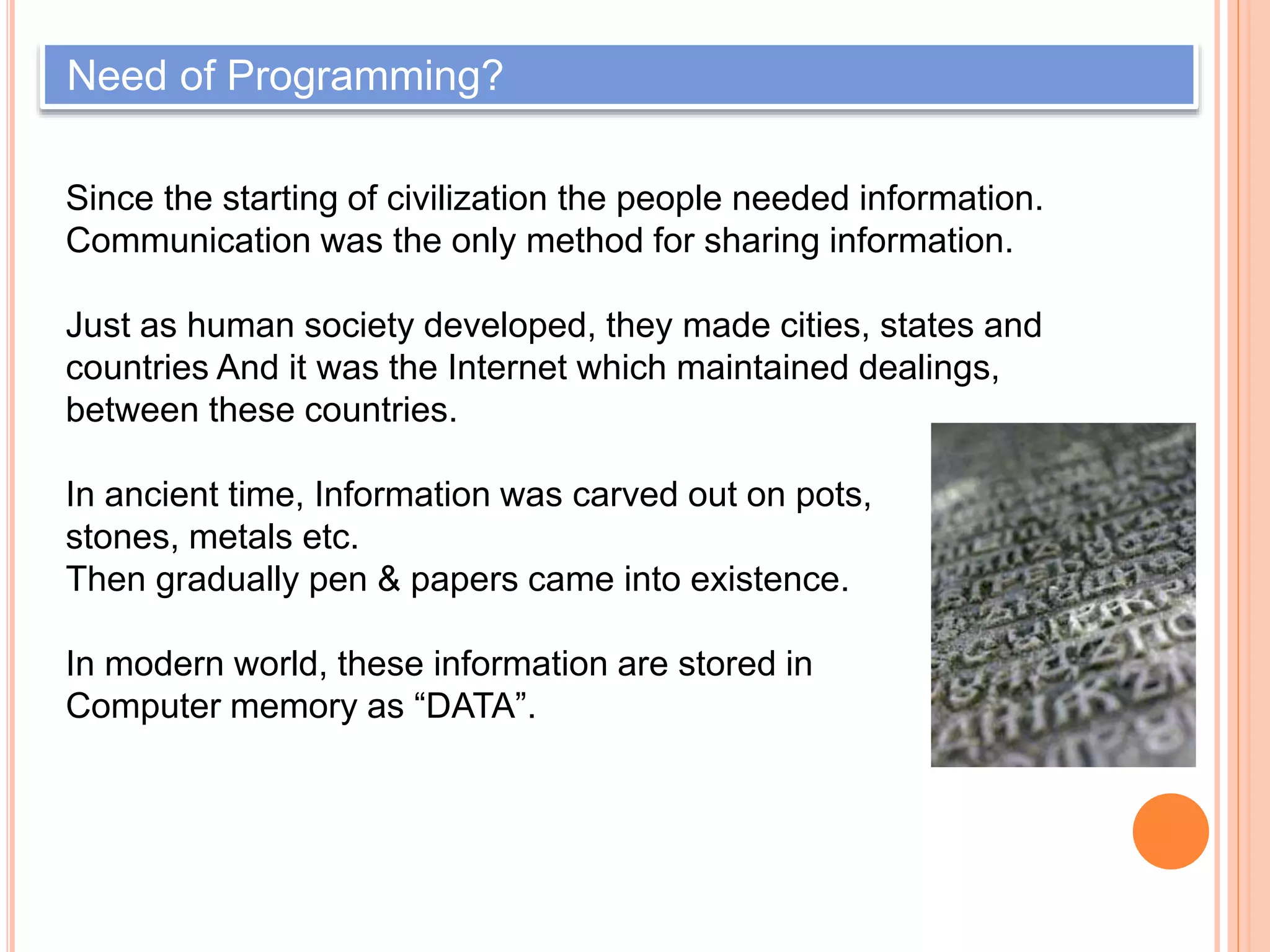 Programming | PPT