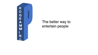 Programming by animation with PowerPoint 2016. | PPT