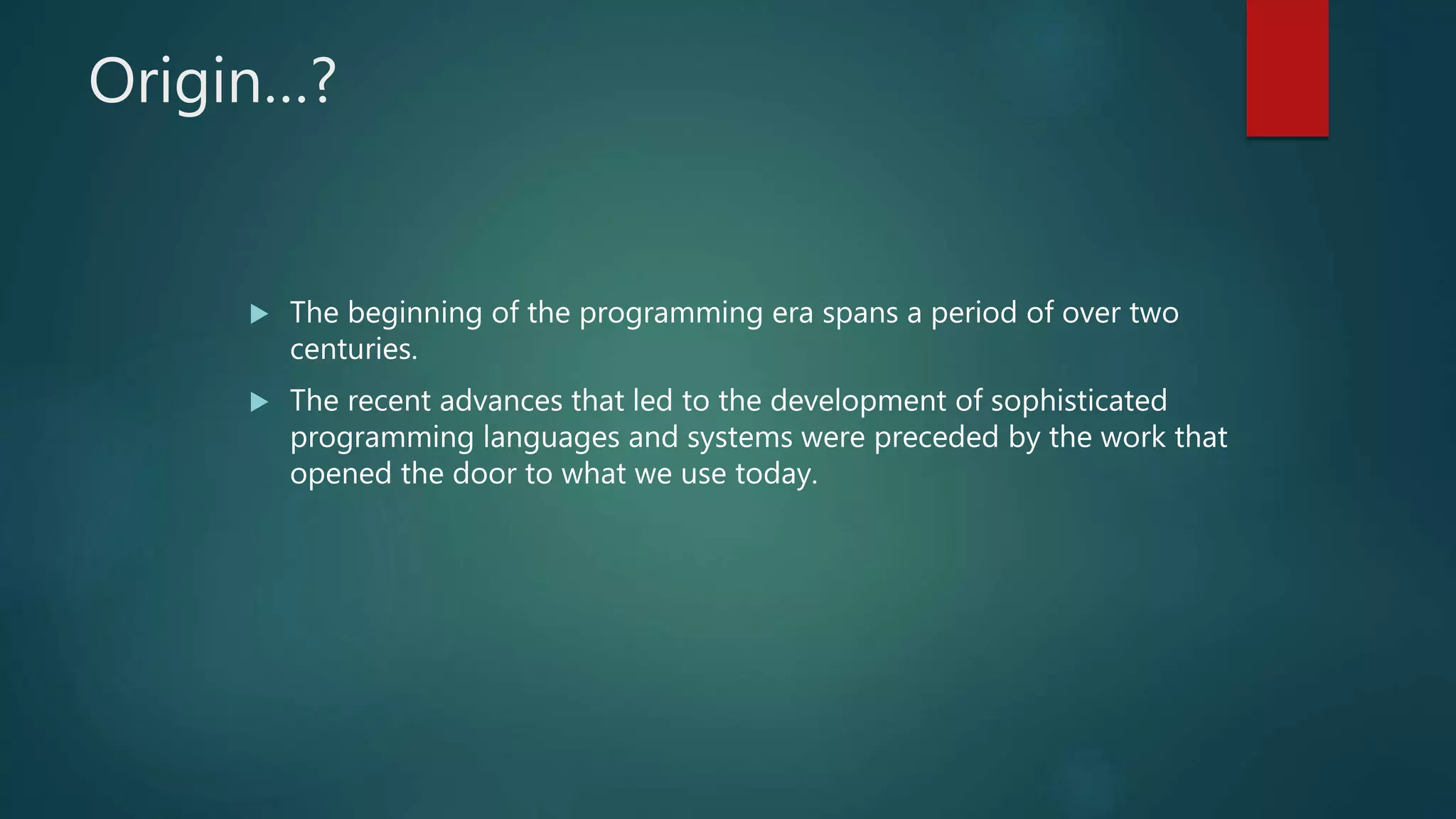 Programming | PPT