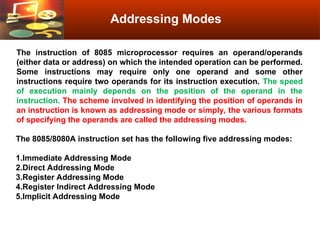 Programming-8085 programming, description and base model.ppt