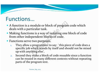 Programming basics | PPT