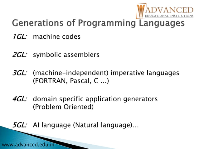 Programming languages ms harsha | PPTX