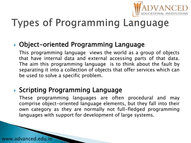 Programming languages ms harsha | PPTX