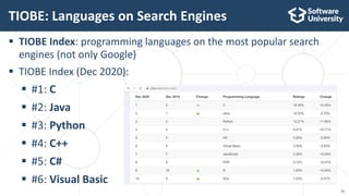 Programming Languages: Trends for 2021 | PPTX
