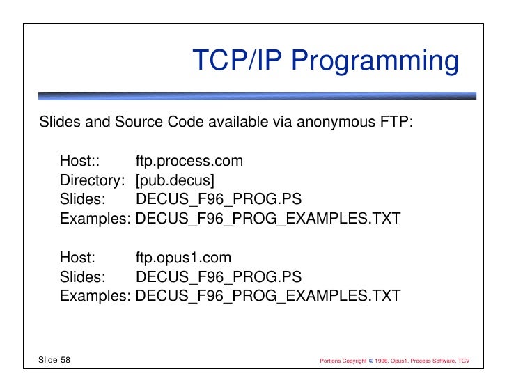 Programming Tcpip With Sockets 6223