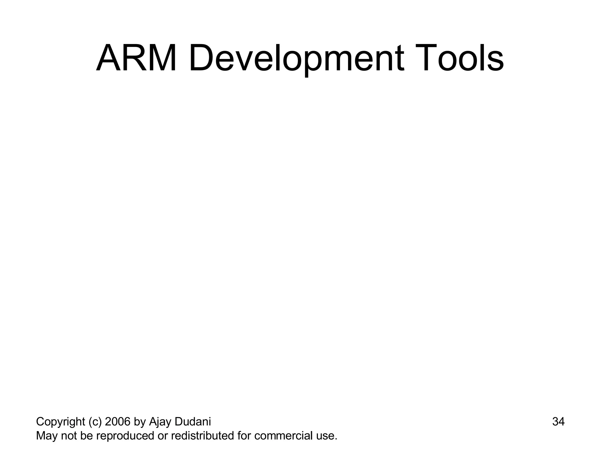 Programming The Arm Microprocessor For Embedded Systems Ppt
