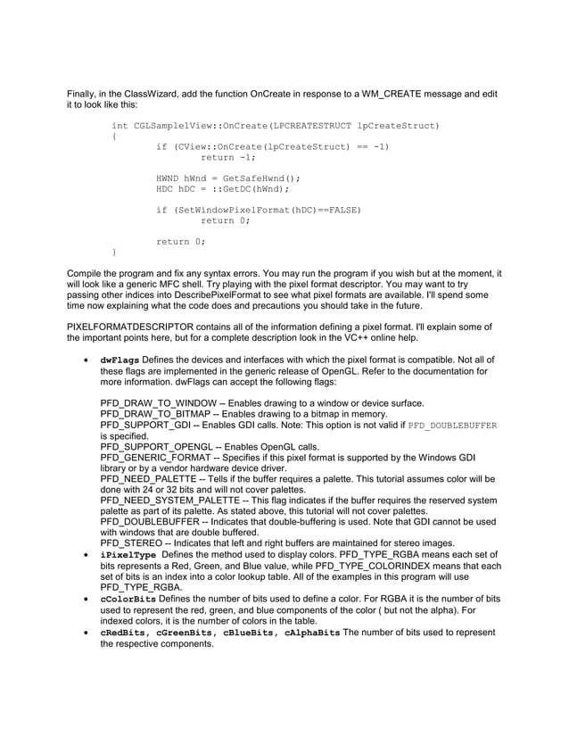 Programming Using Opengl In Visual C Pdf