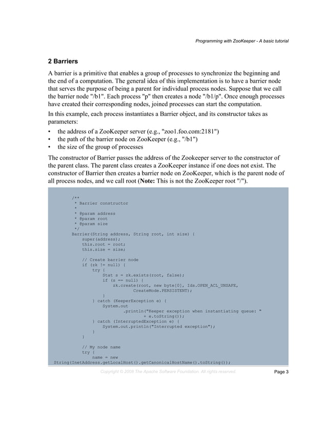 Programming with ZooKeeper - A basic tutorial | PDF | Programming Languages | Computing