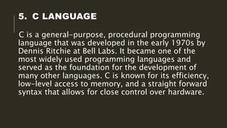 Programming And Programming languages.pptx
