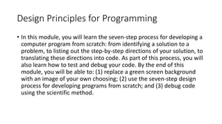 Programming and the web for beginners | PPT