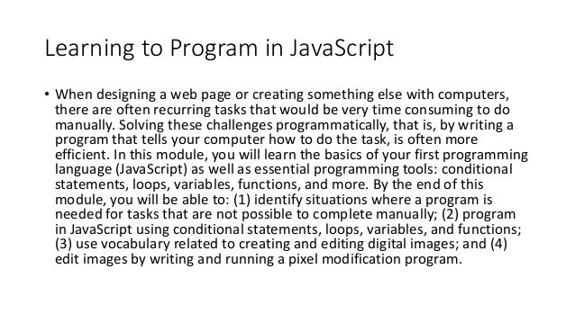 Programming and the web for beginners