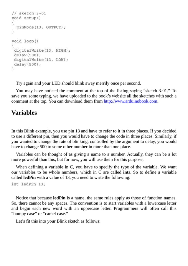 Arduino Programación De Arduino Empezando Con Sketches Pdf