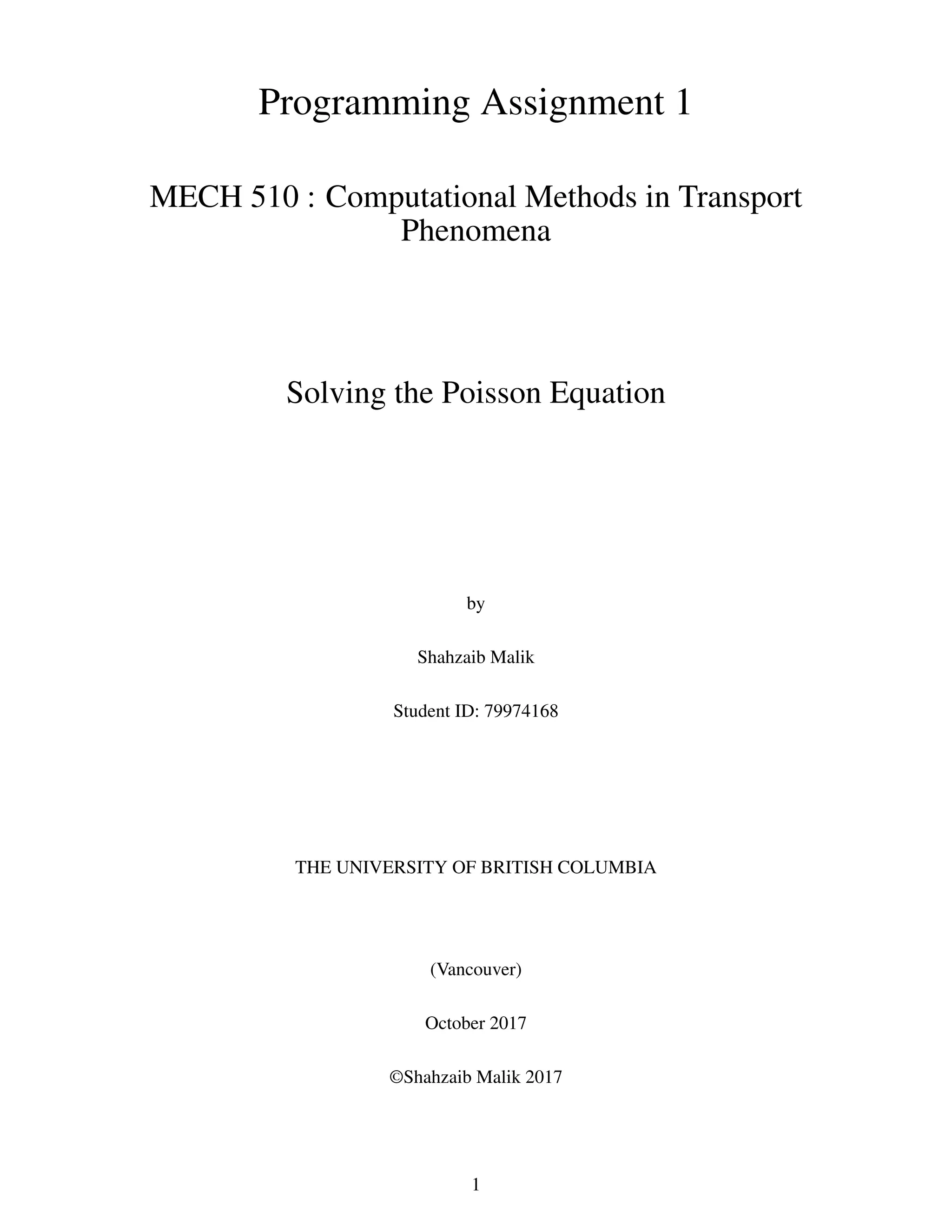 Solving The Poisson Equation Pdf