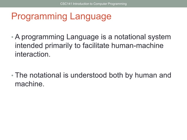 Programming basics | PPT