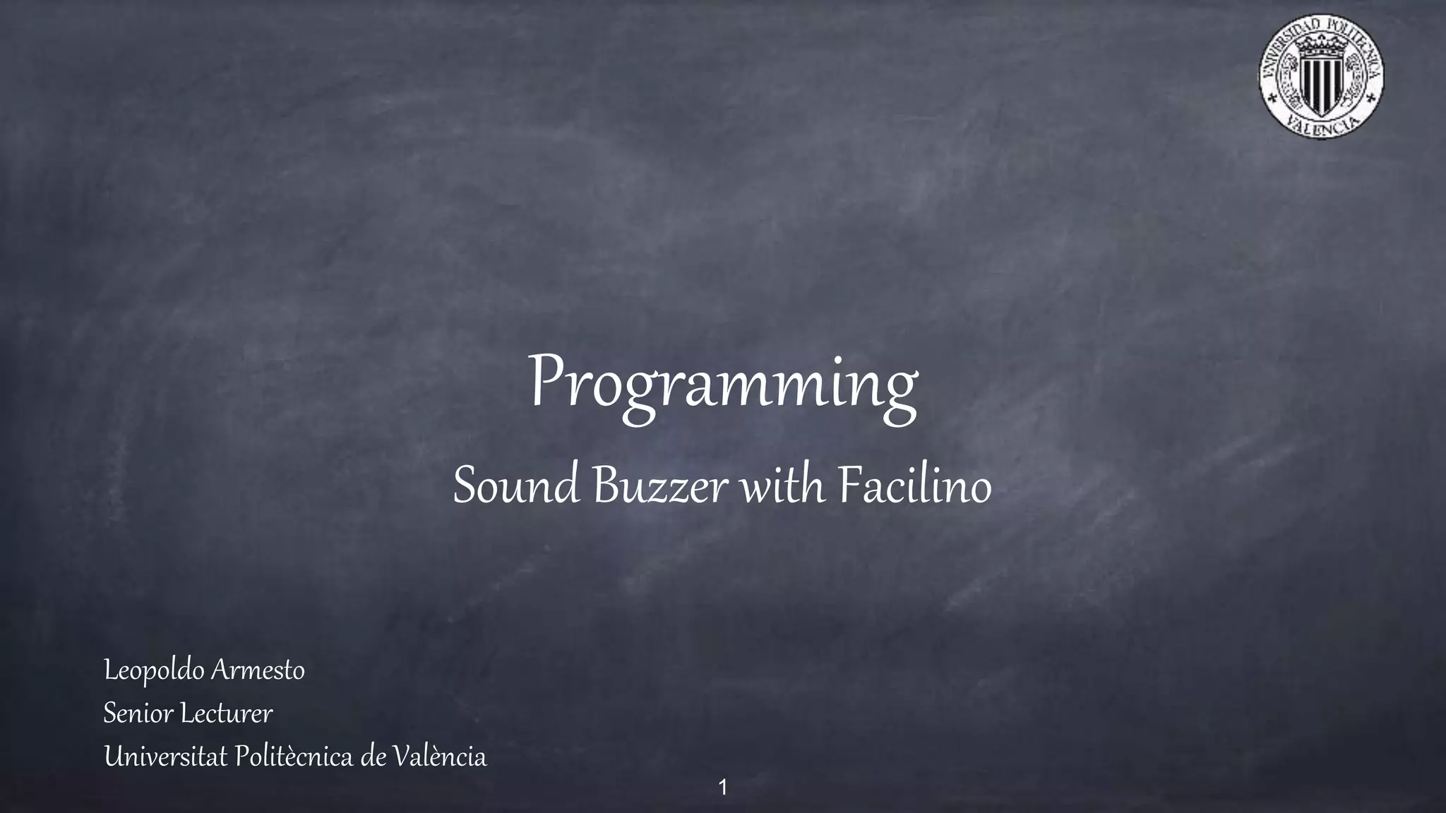 Sound Buzzer with Facilino | PPTX
