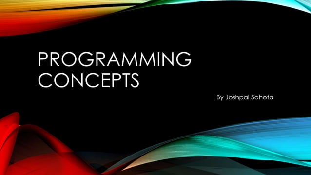 Programming Concepts | PPT