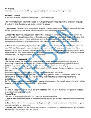 Programming Concepts Questions and answers | PDF