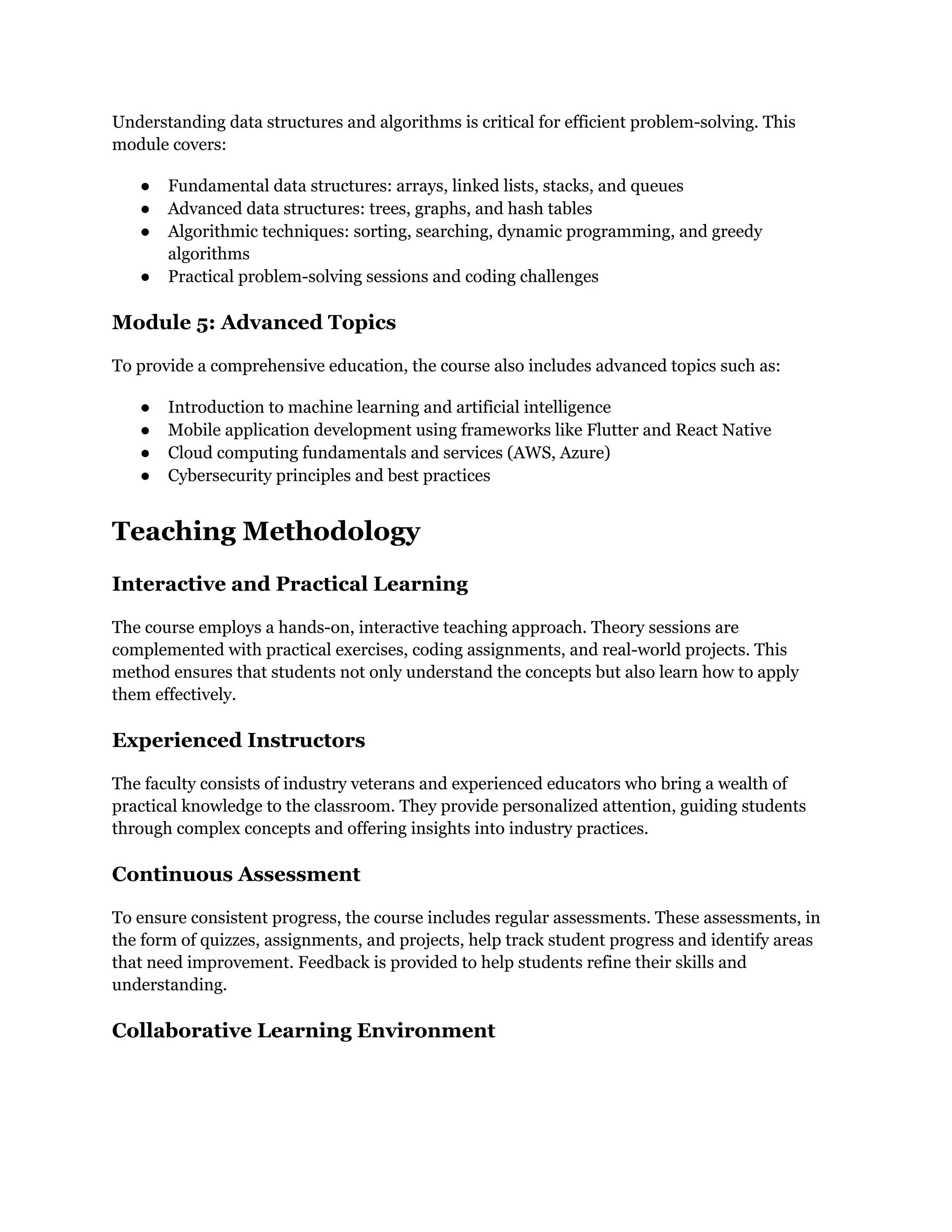 Programming Course in Rohini (Delhi NCR ) | PDF