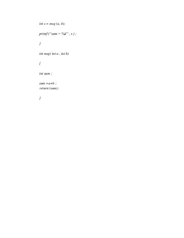 Programming And Data Structure Lecture Notes