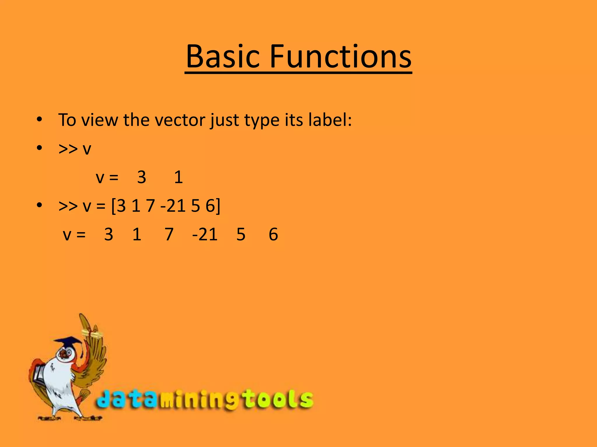 Programming Environment In Matlab Ppt