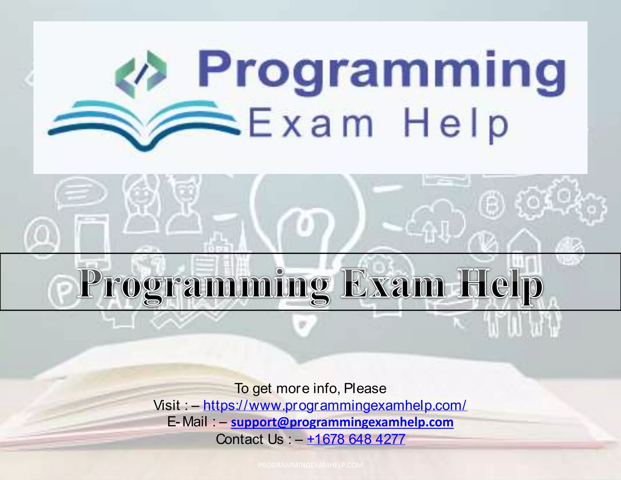 Programming Exam Help | PPT