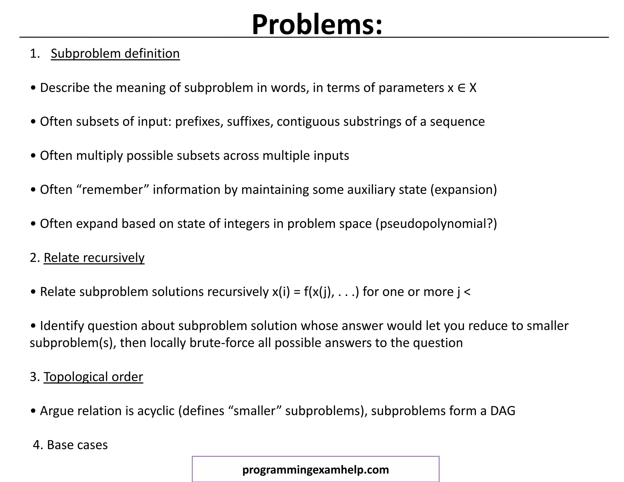 Programming Exam Help | PPT
