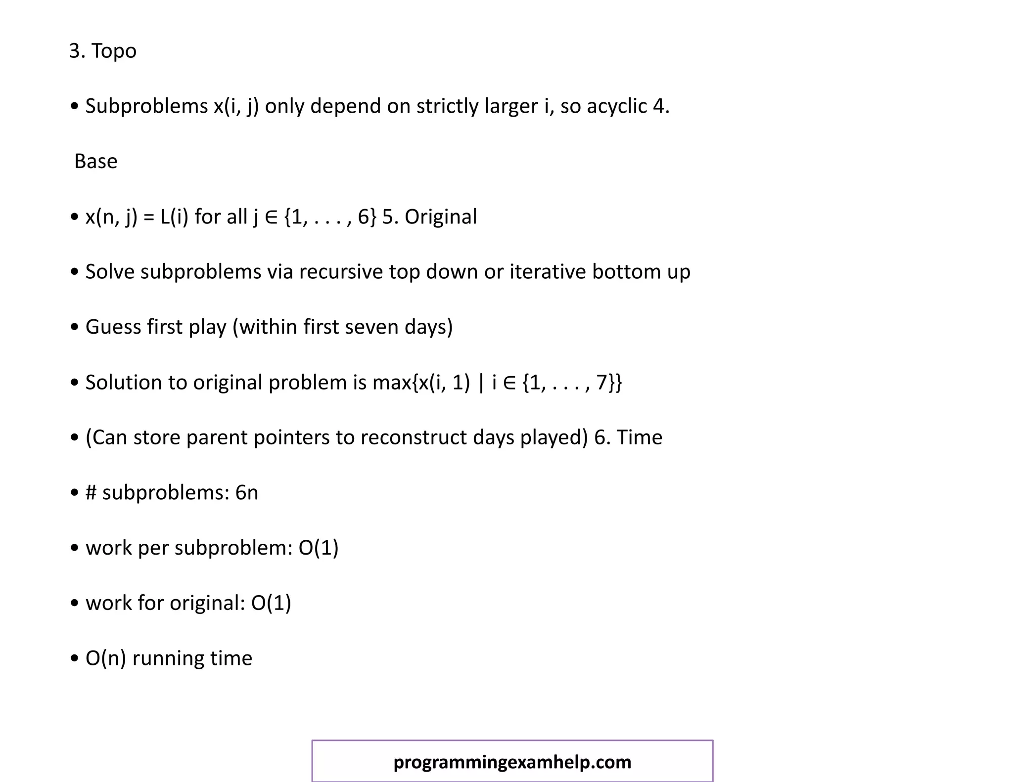 Programming Exam Help | PPT