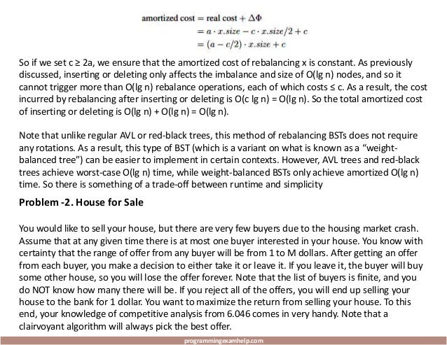 Algorithm Exam Help | PPT