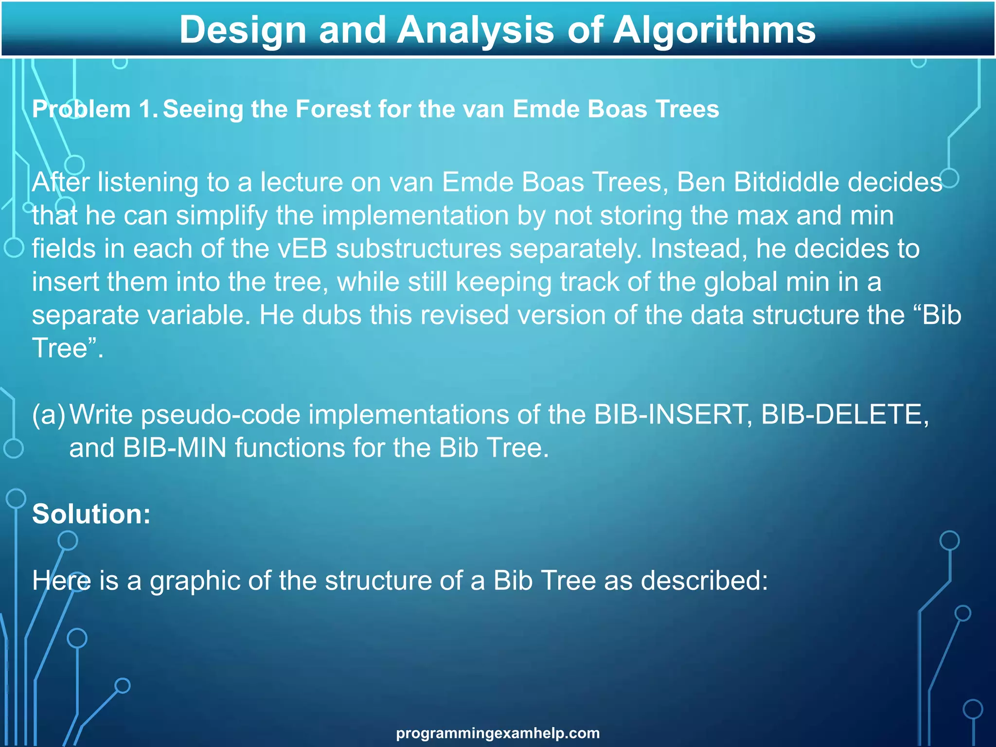 Algorithm Exam Help | PPT