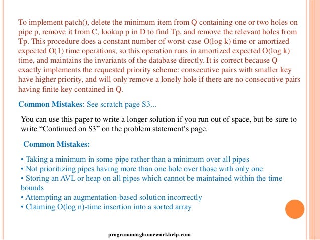 Algorithms Exam Help | PPTX