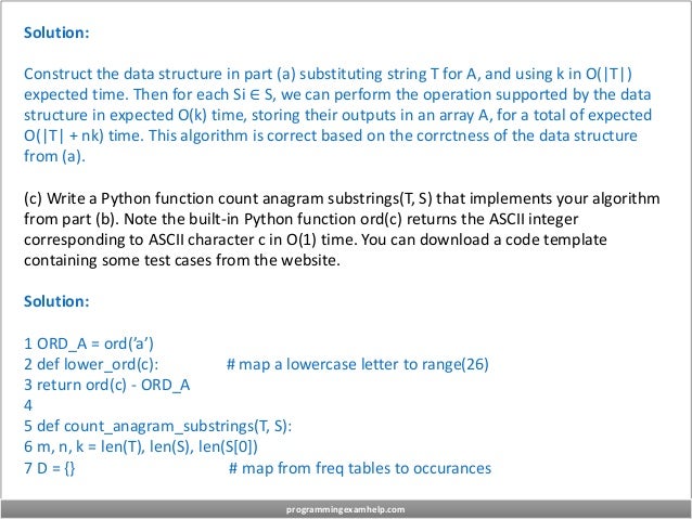 Algorithms Exam Help | PPT
