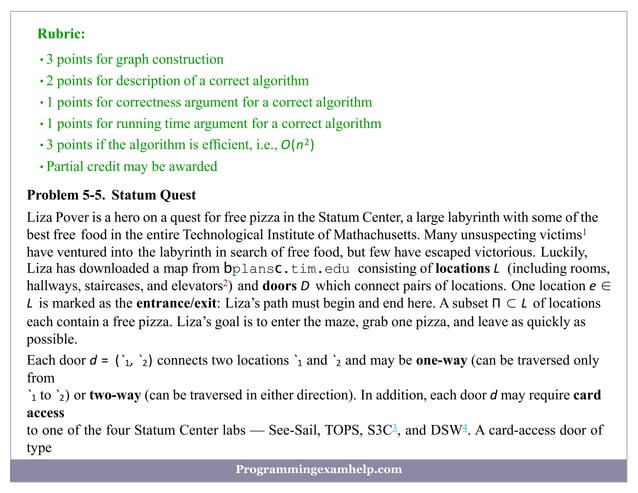Algorithms Design Exam Help | PPT