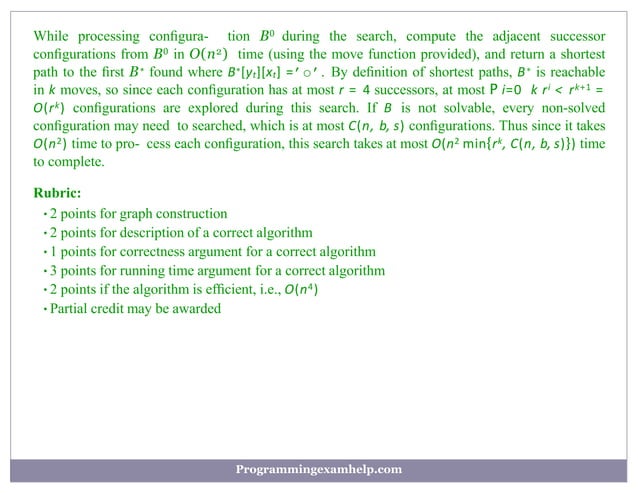 Algorithms Design Exam Help | PPT