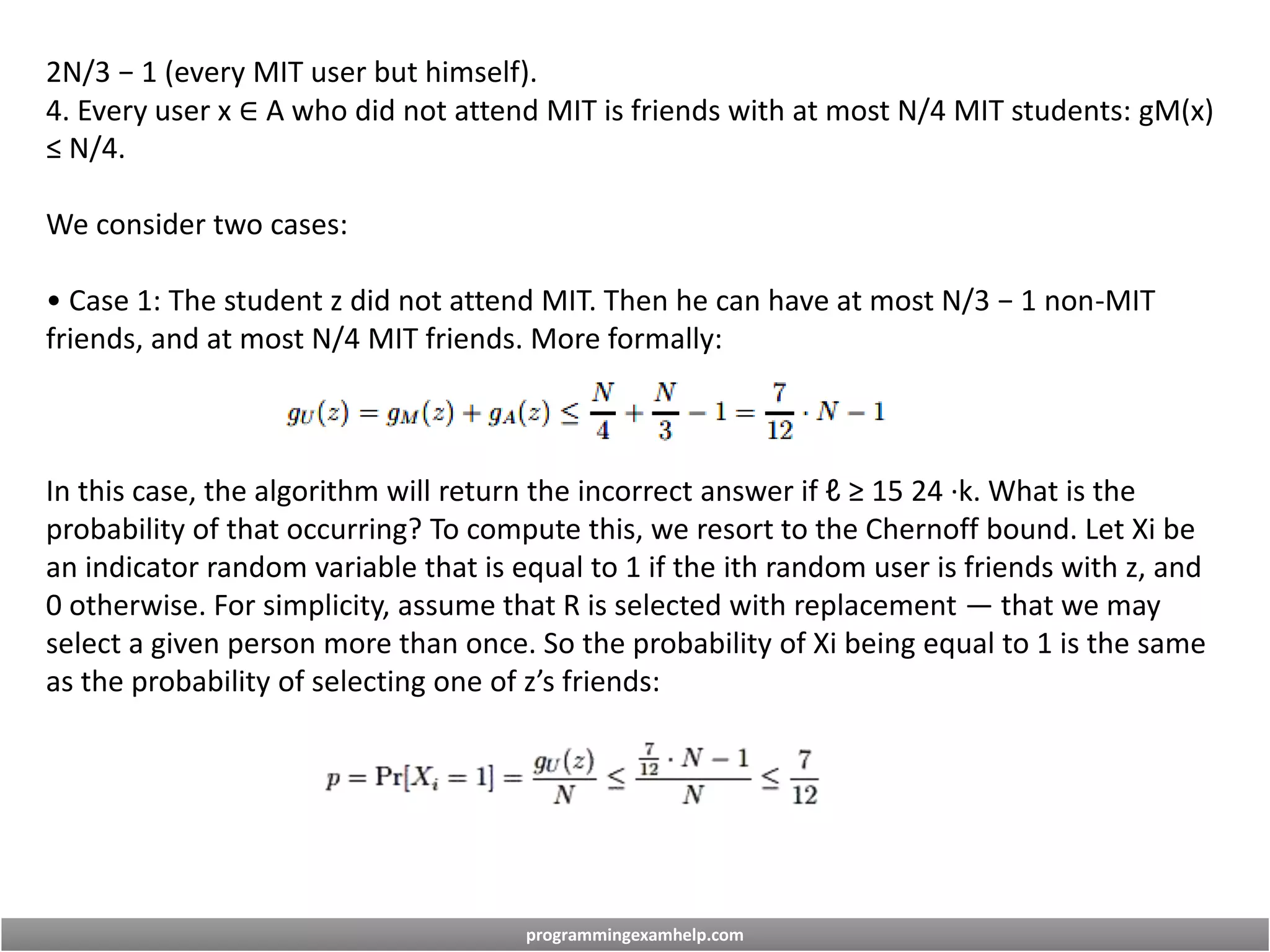 Algorithm Exam Help | PPTX