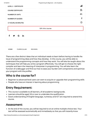 Programming for Beginners - John Academy | PDF
