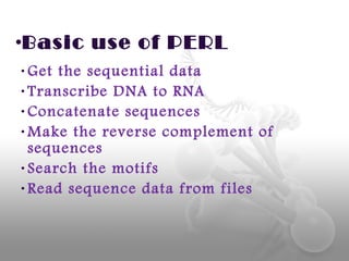 Programming for biologists | PPT