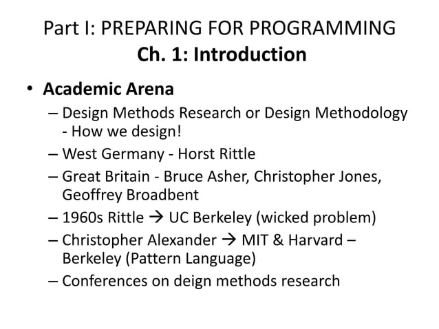 Programming for Design EDITH CHERRY - Chapter 1 | PDF | Programming Languages | Computing
