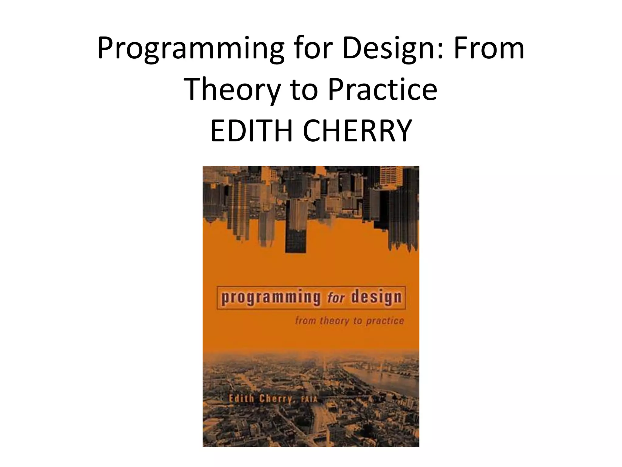 Programming for Design EDITH CHERRY - Chapter 2 | PDF