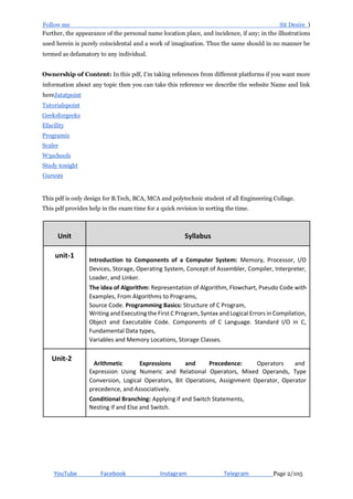 Programming for Problem Solving | PDF
