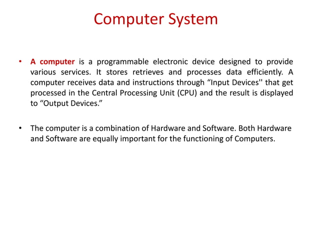 Programming for Problem Solving | PPT