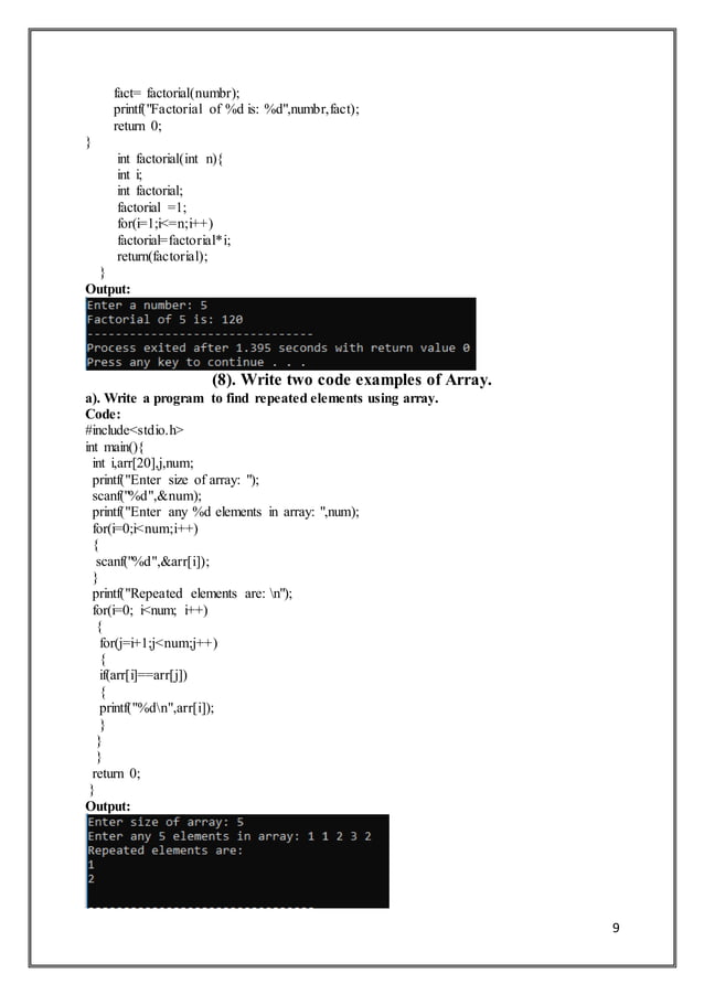 Programming fundamentals | PDF